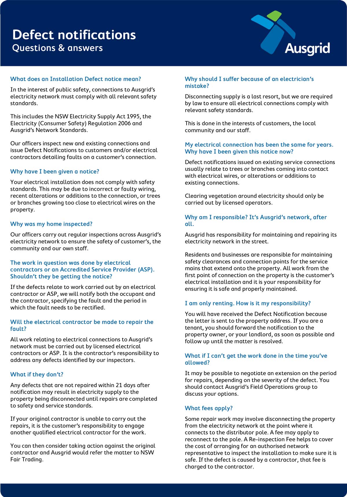 Efficient Defect Rectifications for Electrical Systems | Bradfield ...